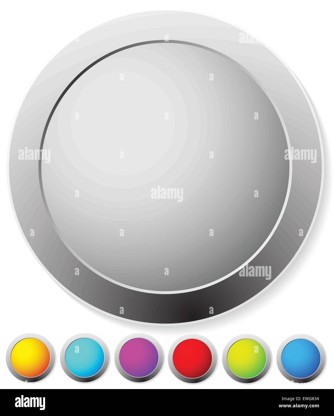 Empty circle design elements in many colors. vector eps 10 Stock Vector ...
