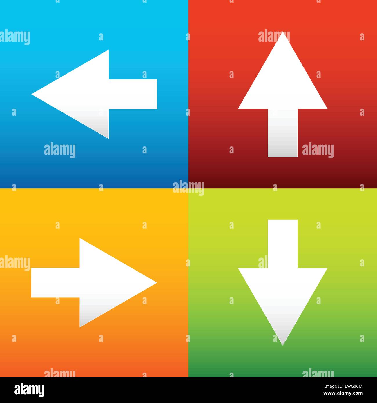 Colorful arrow graphics. Eps 10 vector Stock Vector Image & Art - Alamy