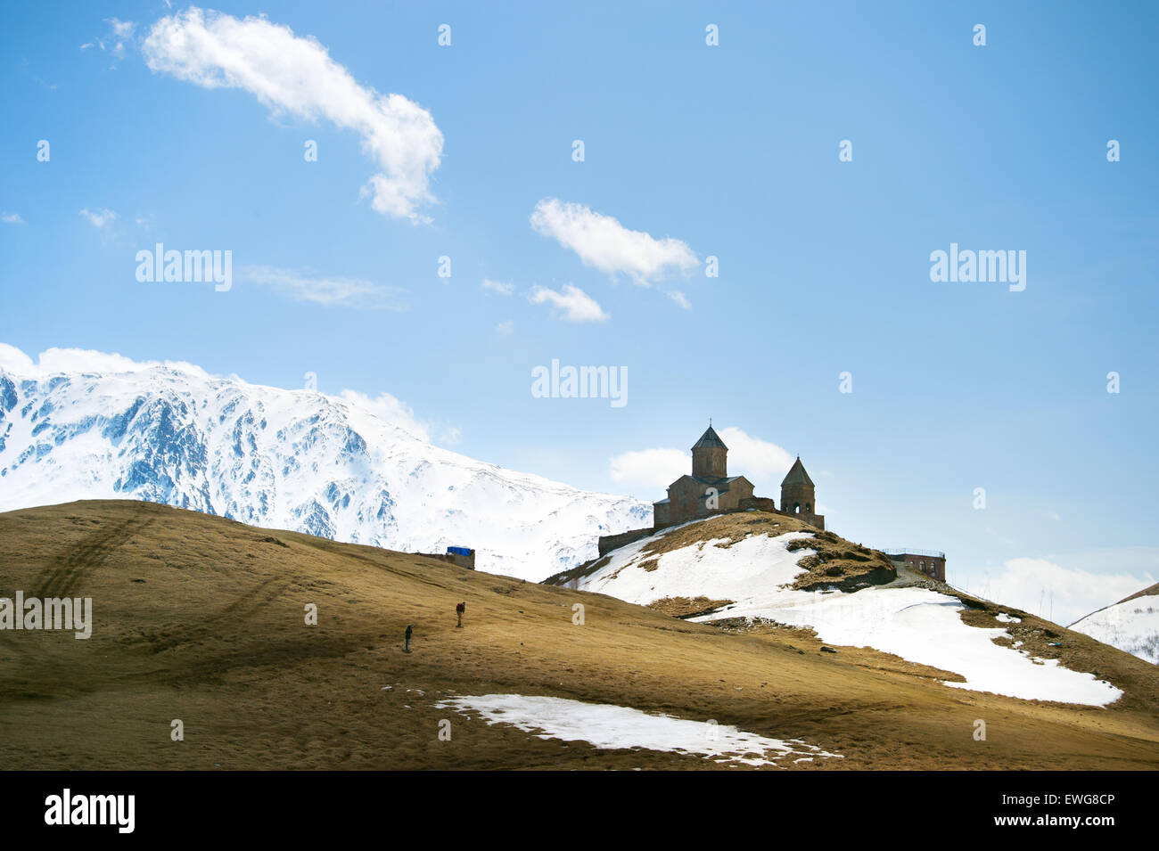 Stepantsminda village hi-res stock photography and images - Alamy