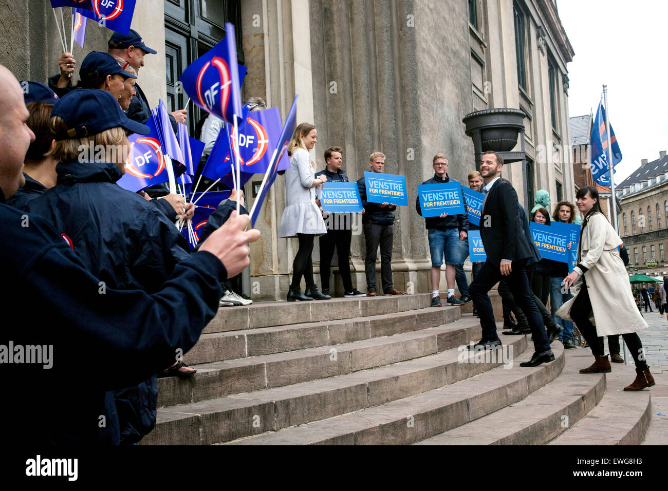 Copenhagen, Denmark, June 15th, 2015: Danish party leaders participates ...