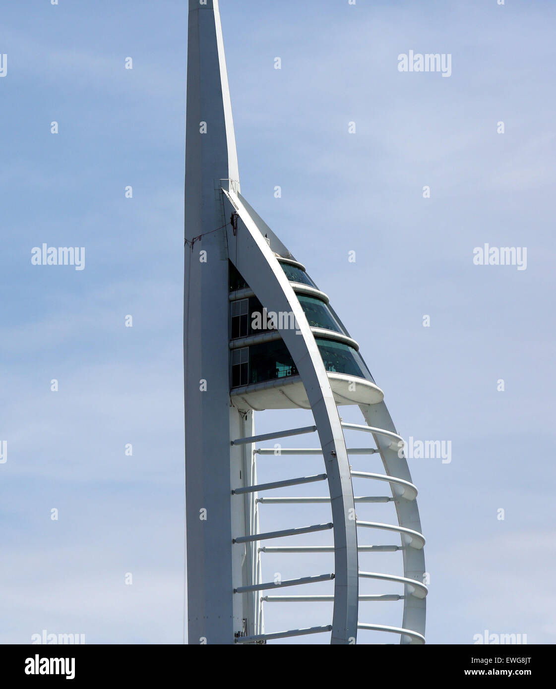 Portsmouth, Hampshire, UK. 25th June, 2015. GV showing the spinnaker ...