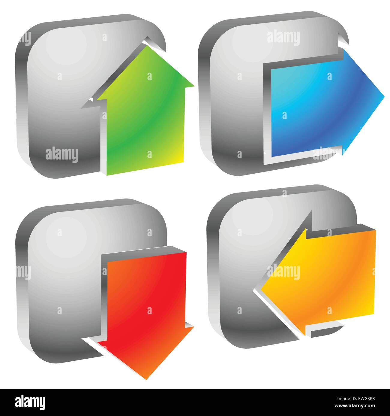 Red orange arrow pointing right hi-res stock photography and images - Alamy