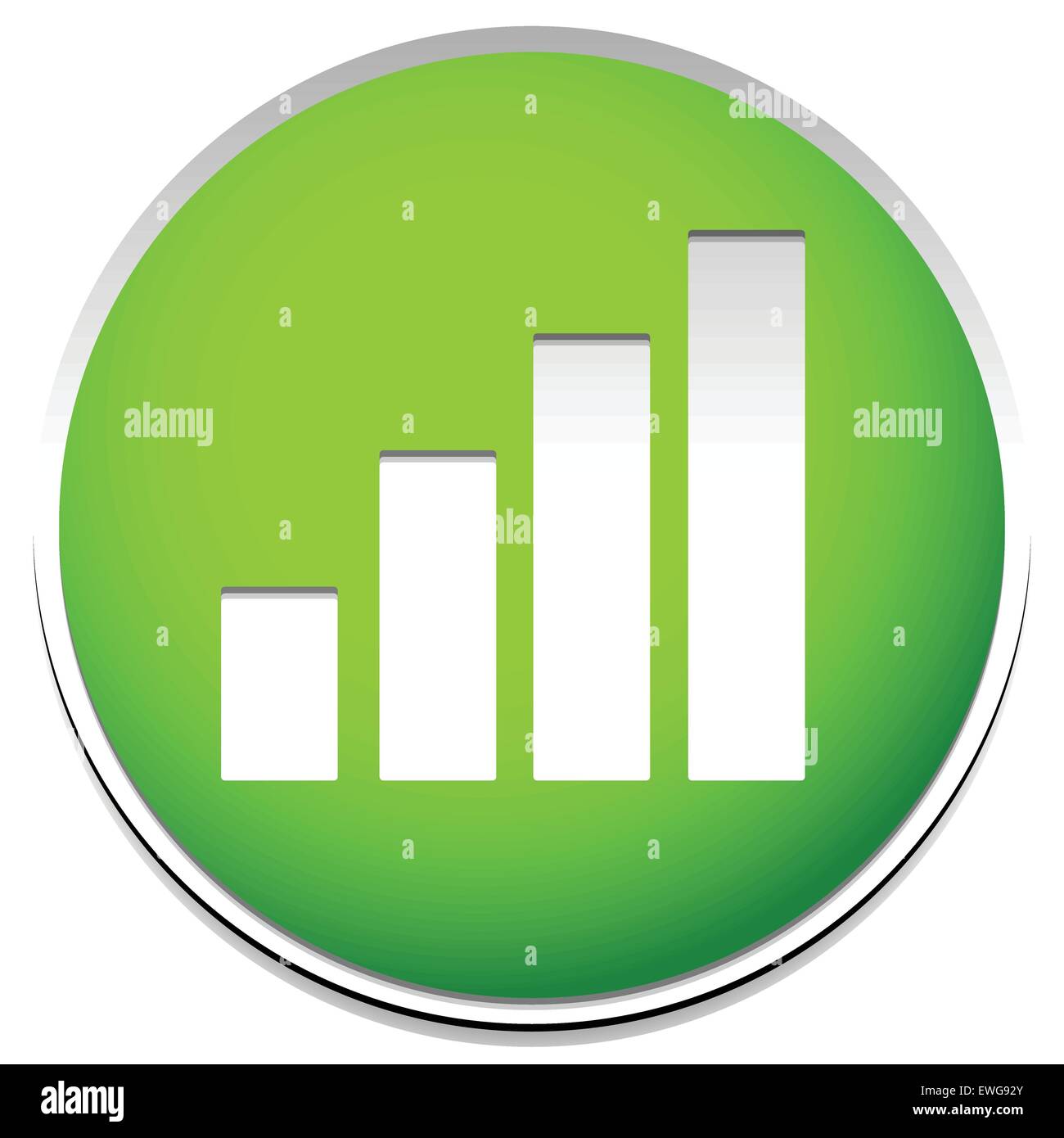 Simple Barchart, bargraph icon. Editable vector Stock Vector Image ...