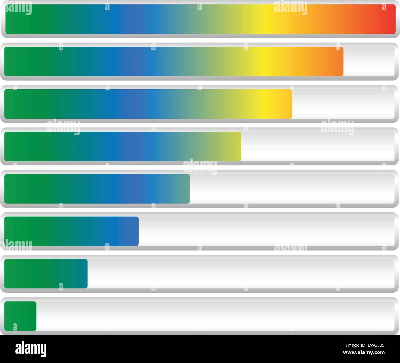 Horizontal progress loading bars red hi-res stock photography and ...