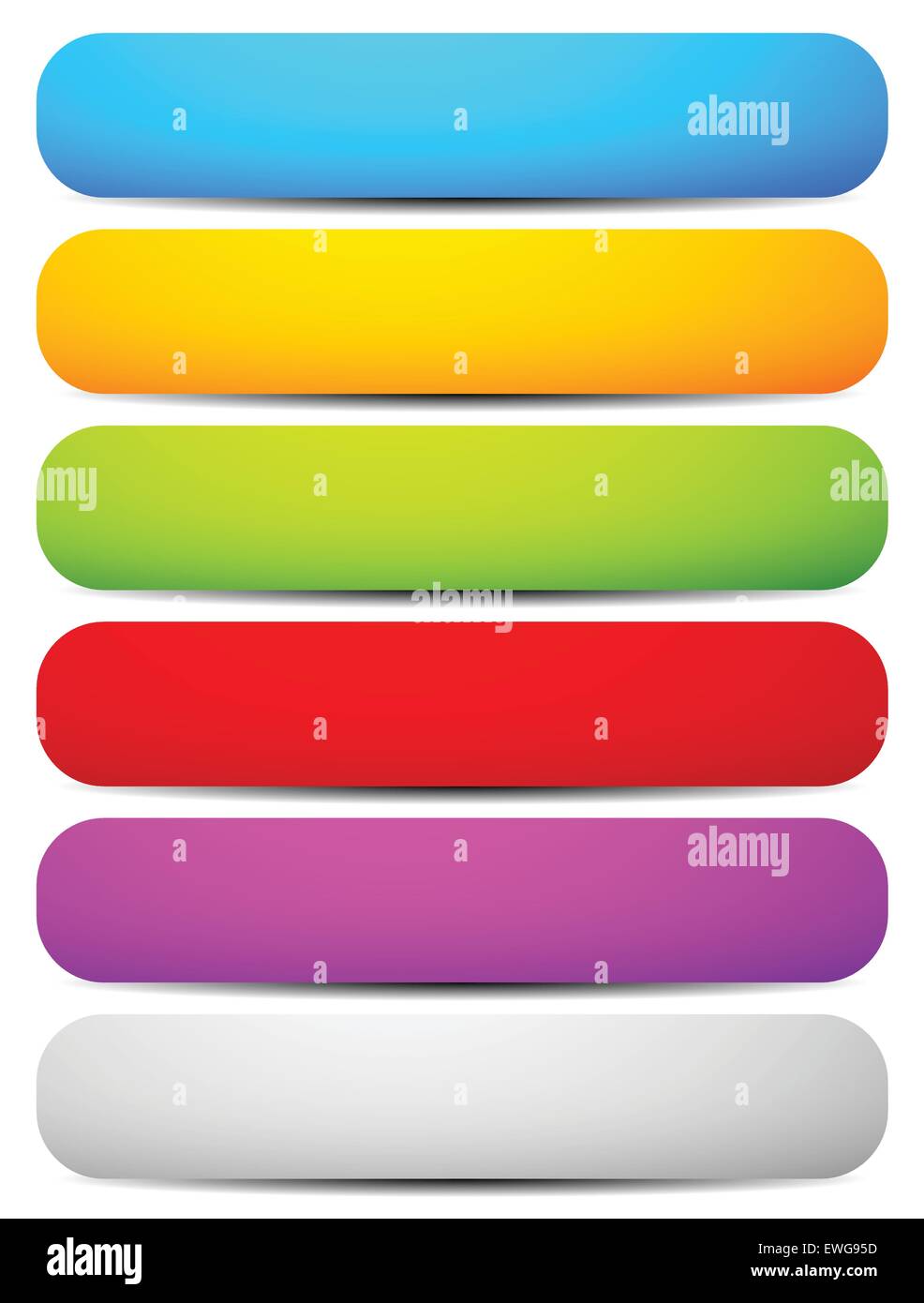 Set of colorful long, horizontal button, banner backgrounds with ...