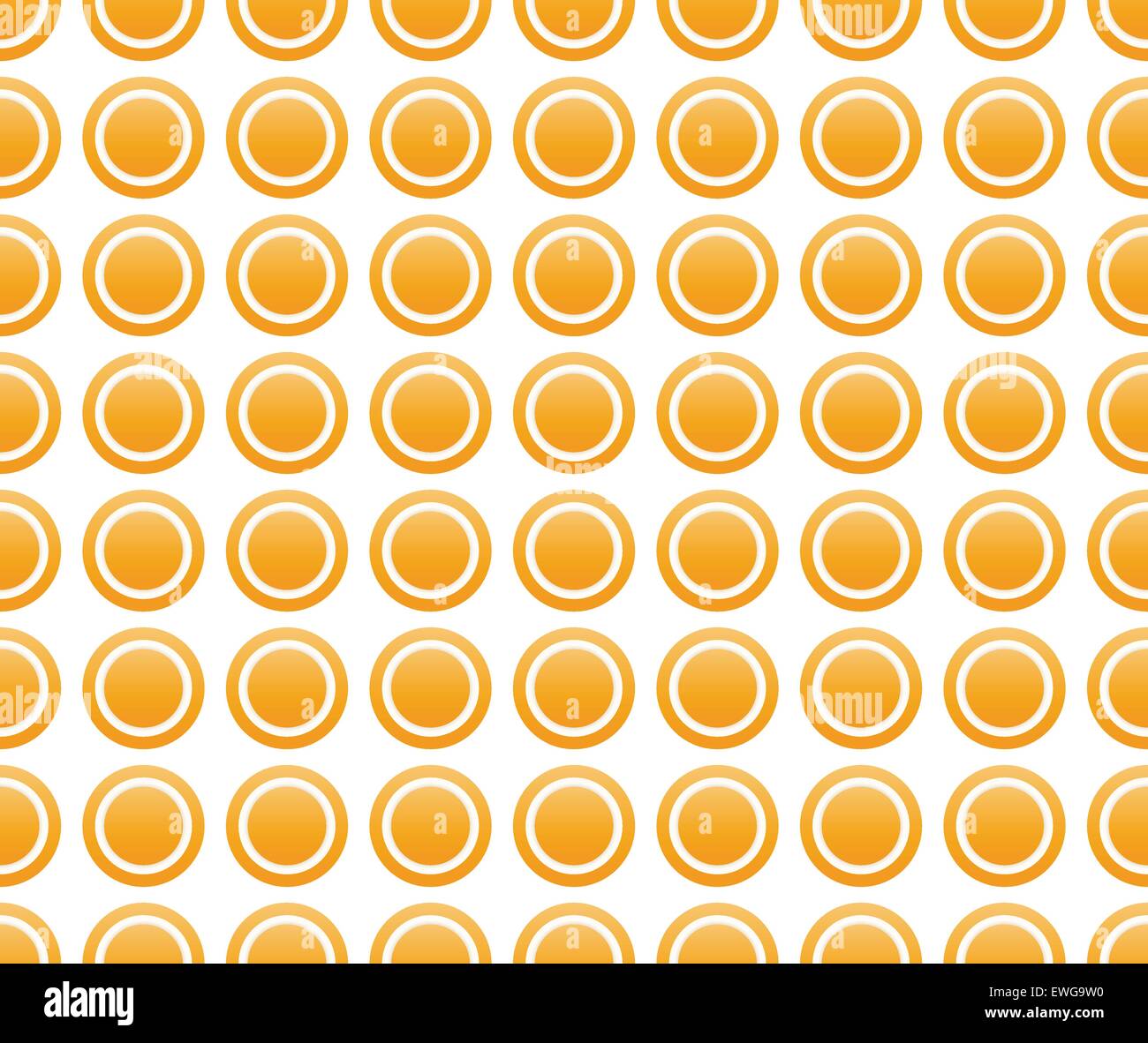 Yellow and orange simple repeatable pattern, background with circle ...