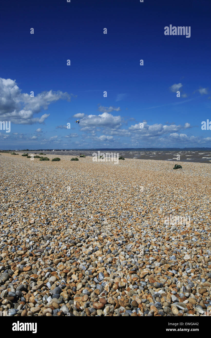 The Greatstone shingle beach at the Dungeness National Nature Reserve ...