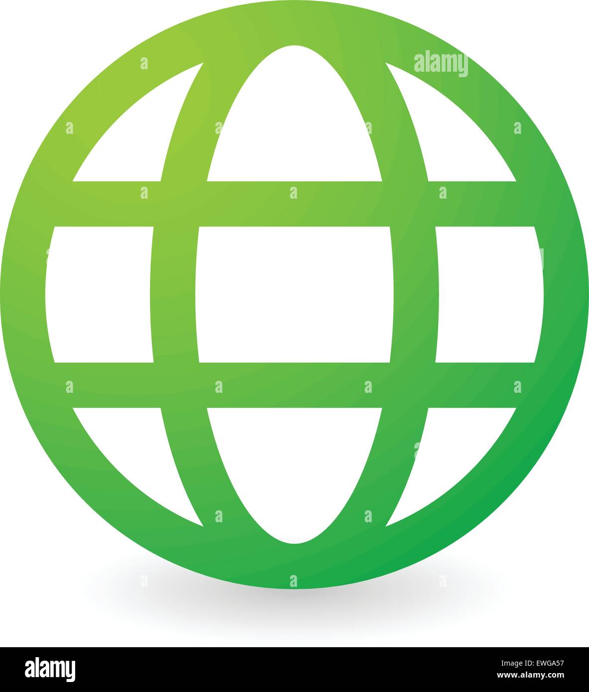 Green grid wire frame globe Stock Vector Images - Alamy