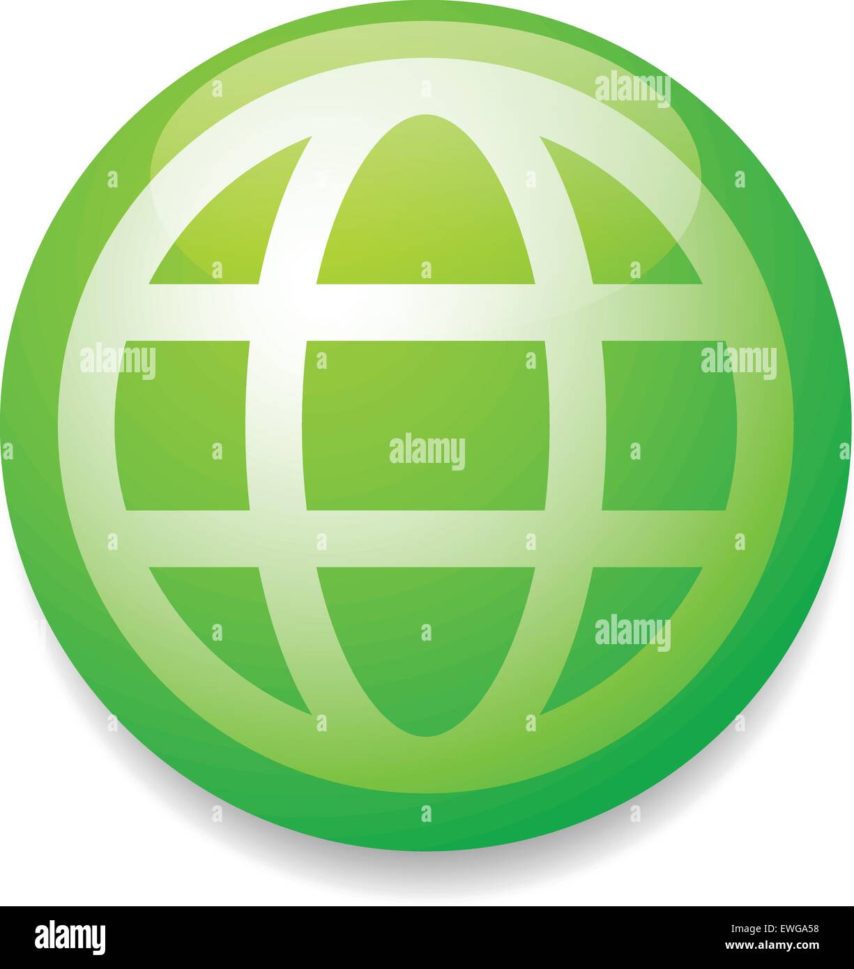 Green grid wire frame globe Stock Vector Images - Alamy