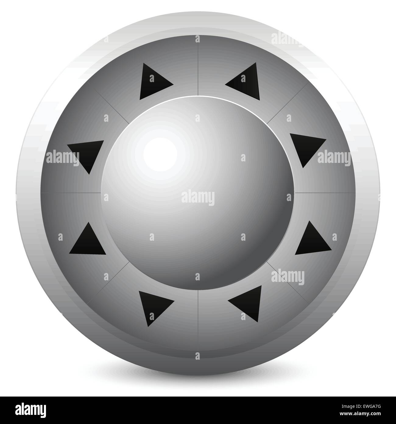 Control button template interface, UI element. Vector Stock Vector ...