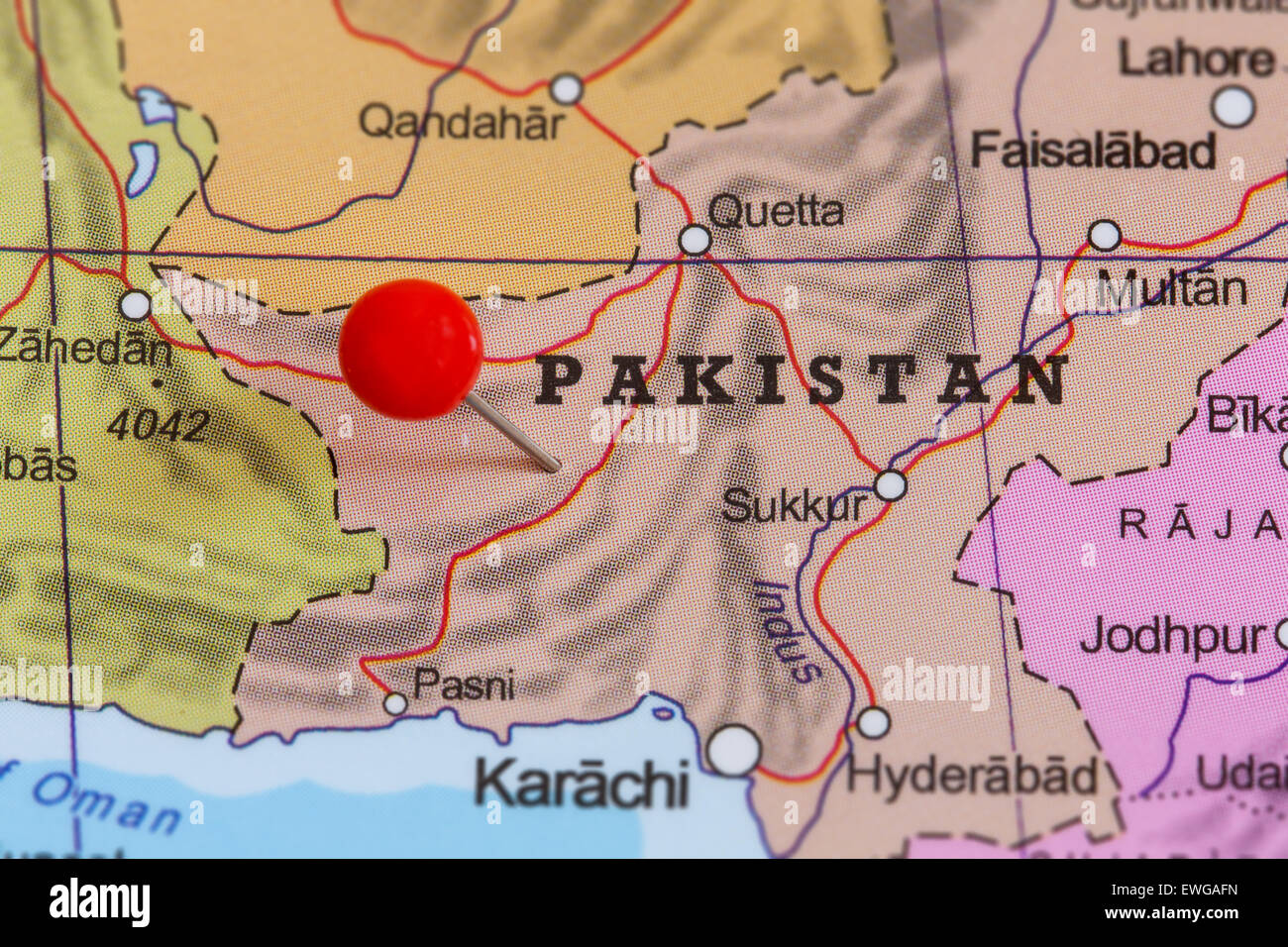 Map of pakistan hi-res stock photography and images - Alamy
