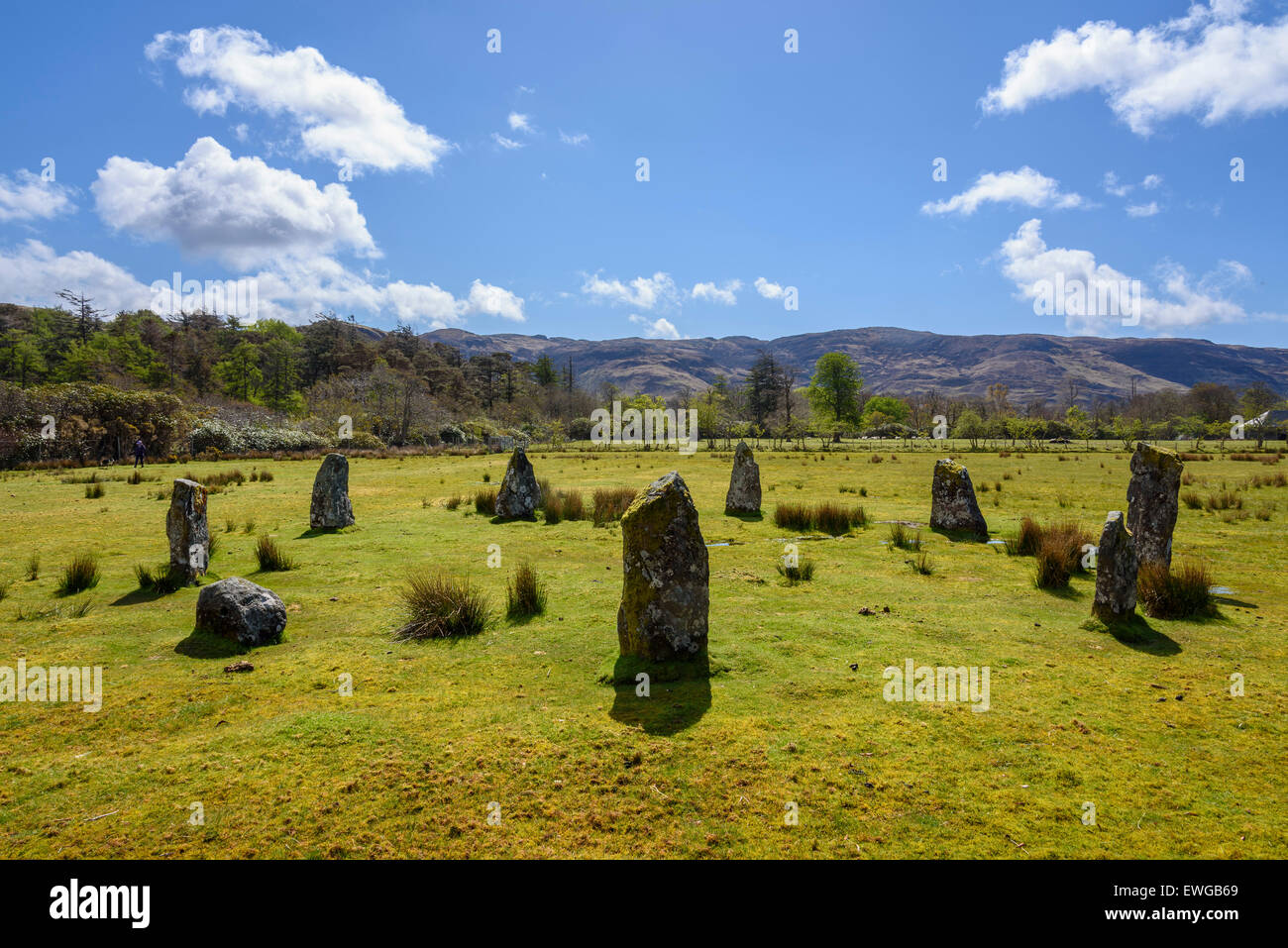 Prehistoric Stone Circle, Lochbuie, Isle of Mull, Hebrides, Argyll and ...