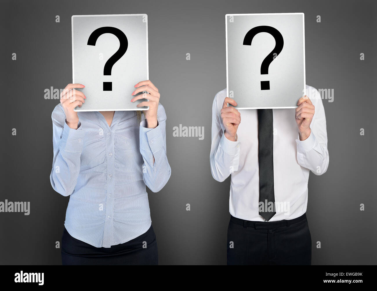 Hands holding sign question mark hi-res stock photography and images ...