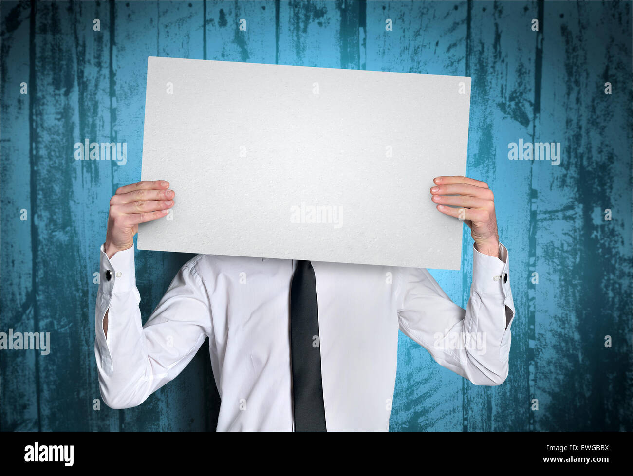 Man showing empty white board Stock Photo - Alamy Man showing empty white board Stock Photo - Alamy
