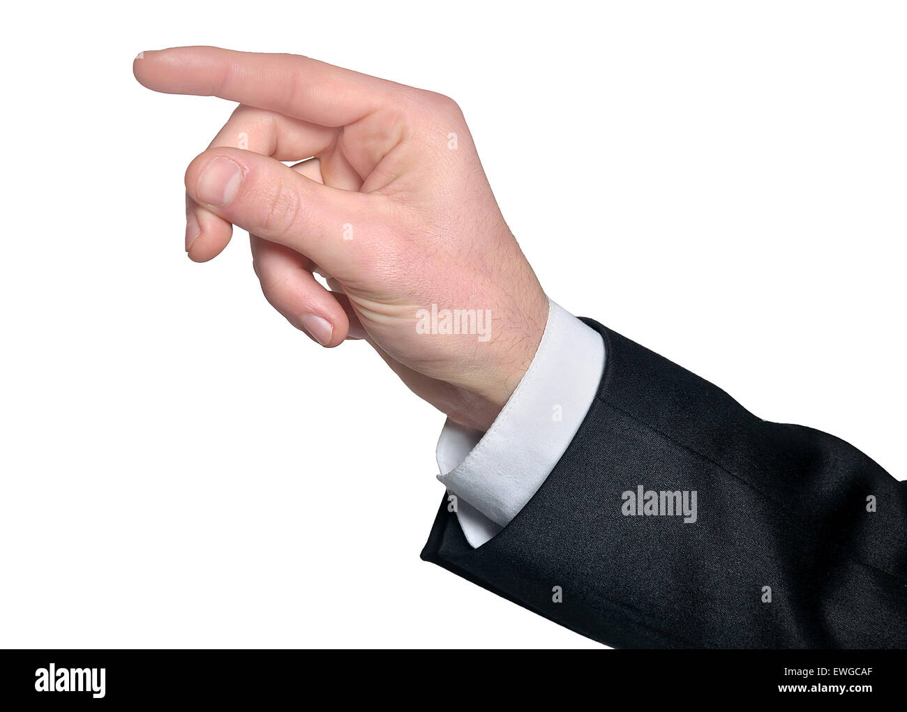 Man hand grab nothing on white Stock Photo - Alamy