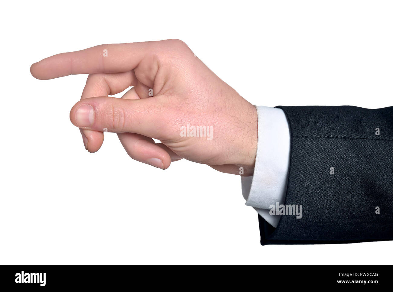Man hand grab nothing on white Stock Photo - Alamy