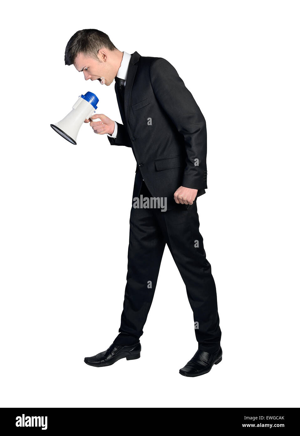 Man announce something loudspeaker hi-res stock photography and images ...