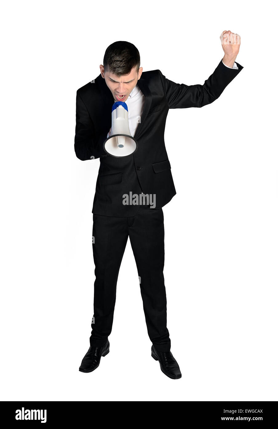 Man announce something loudspeaker hi-res stock photography and images ...