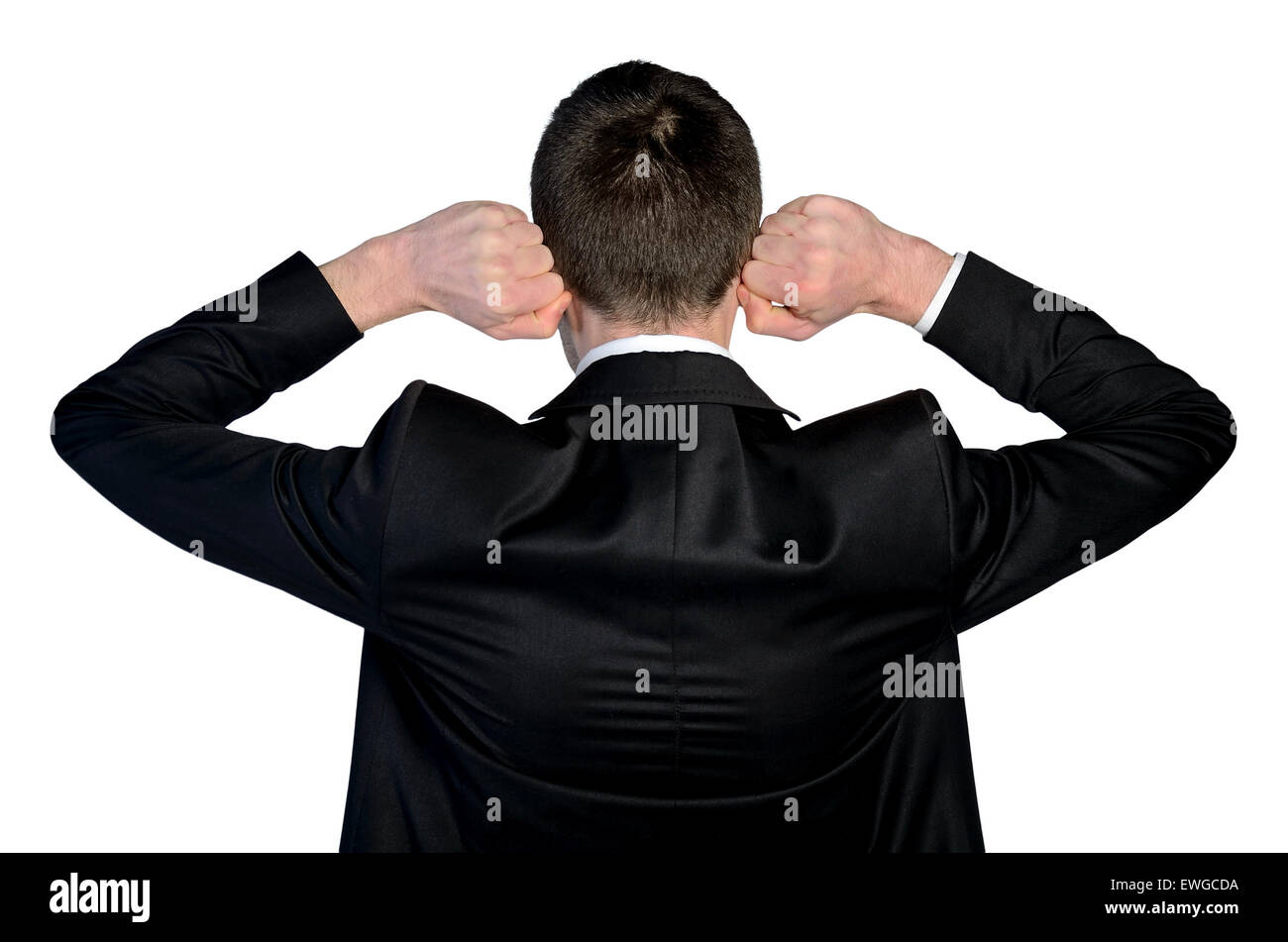 Man thinking back view hi-res stock photography and images - Alamy