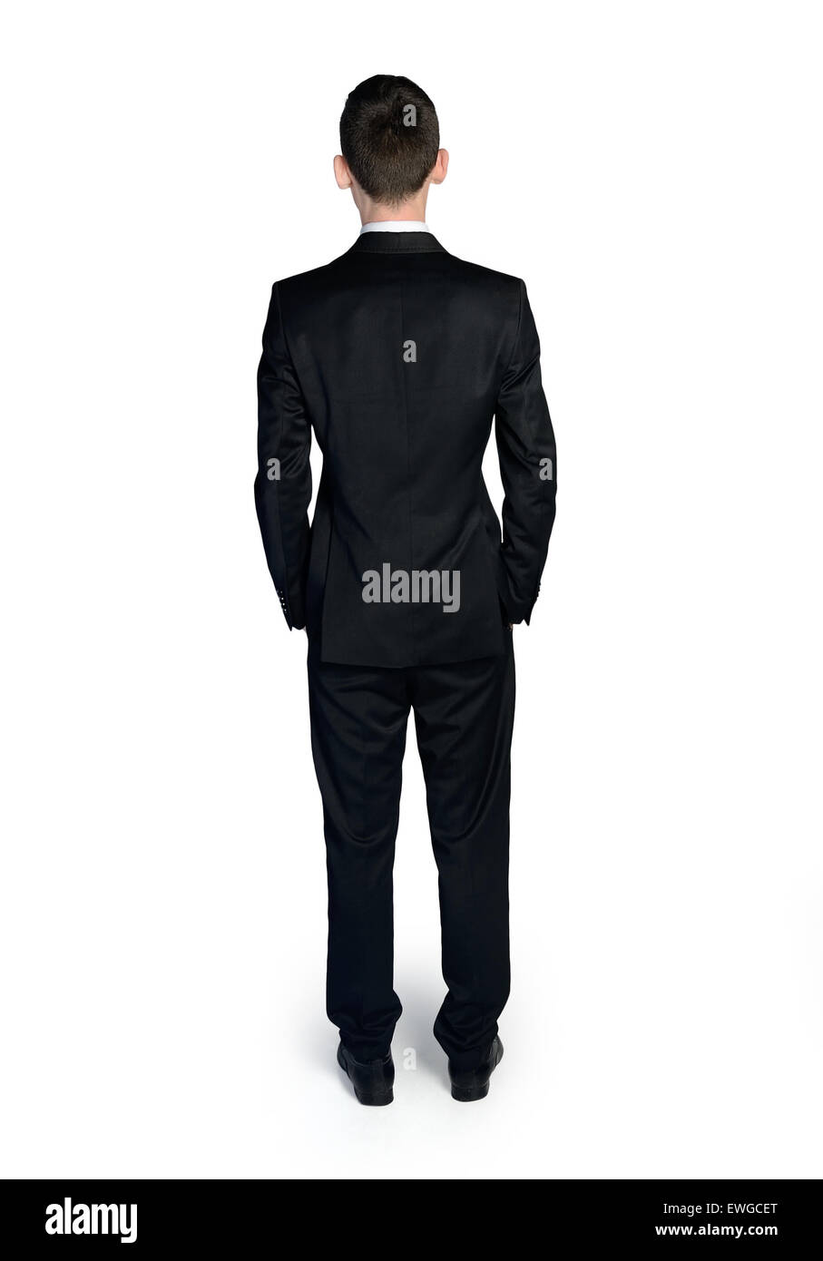 Back view of business man Stock Photo - Alamy