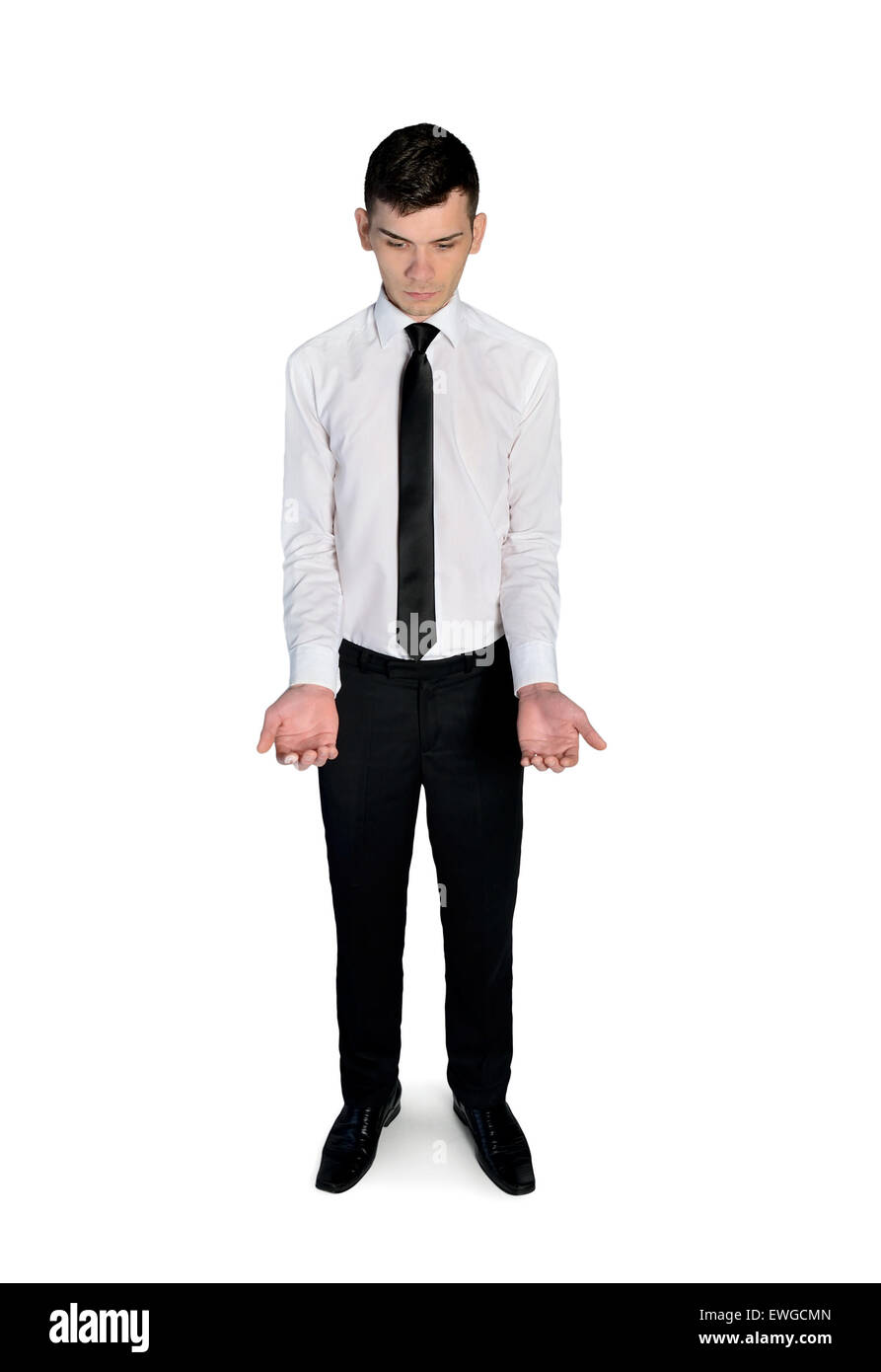 Isolated business man carrying something Stock Photo - Alamy