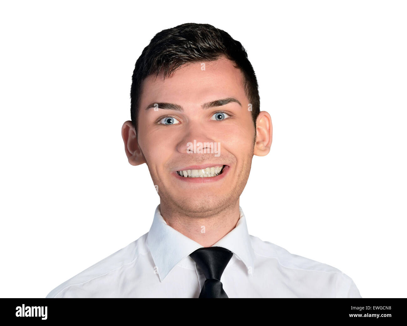 Isolated business man happy face Stock Photo - Alamy Isolated business man happy face Stock Photo - Alamy