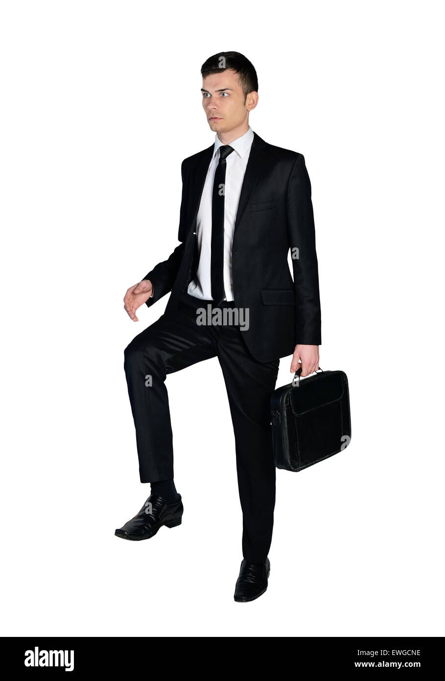 Isolated business man step up Stock Photo - Alamy Isolated business man step up Stock Photo - Alamy