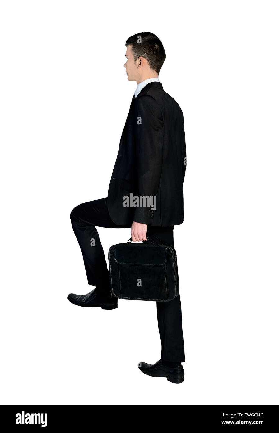 Isolated business man step up Stock Photo - Alamy Isolated business man step up Stock Photo - Alamy
