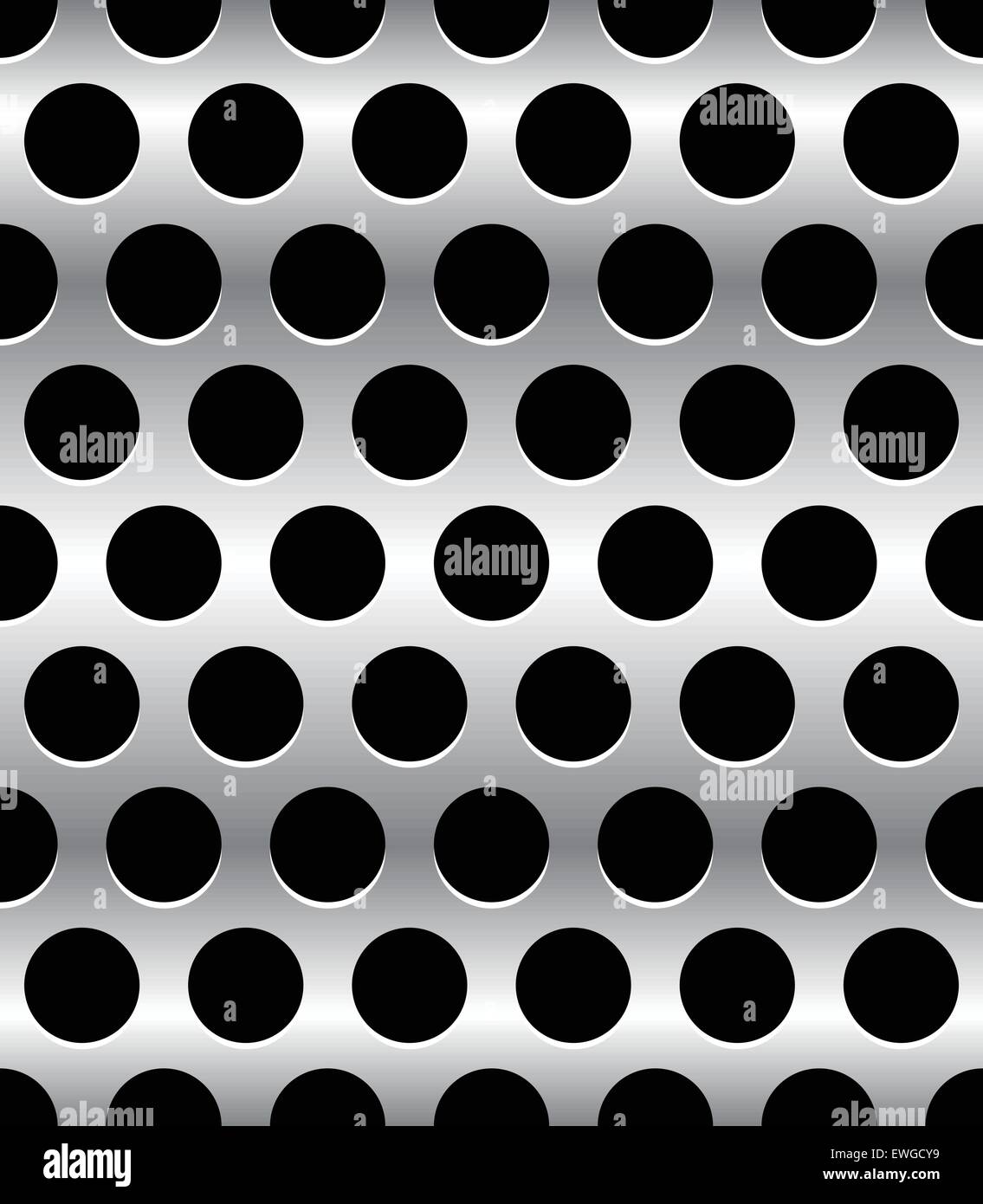 Punched, perforated metal background, metal pattern, seamlessly ...