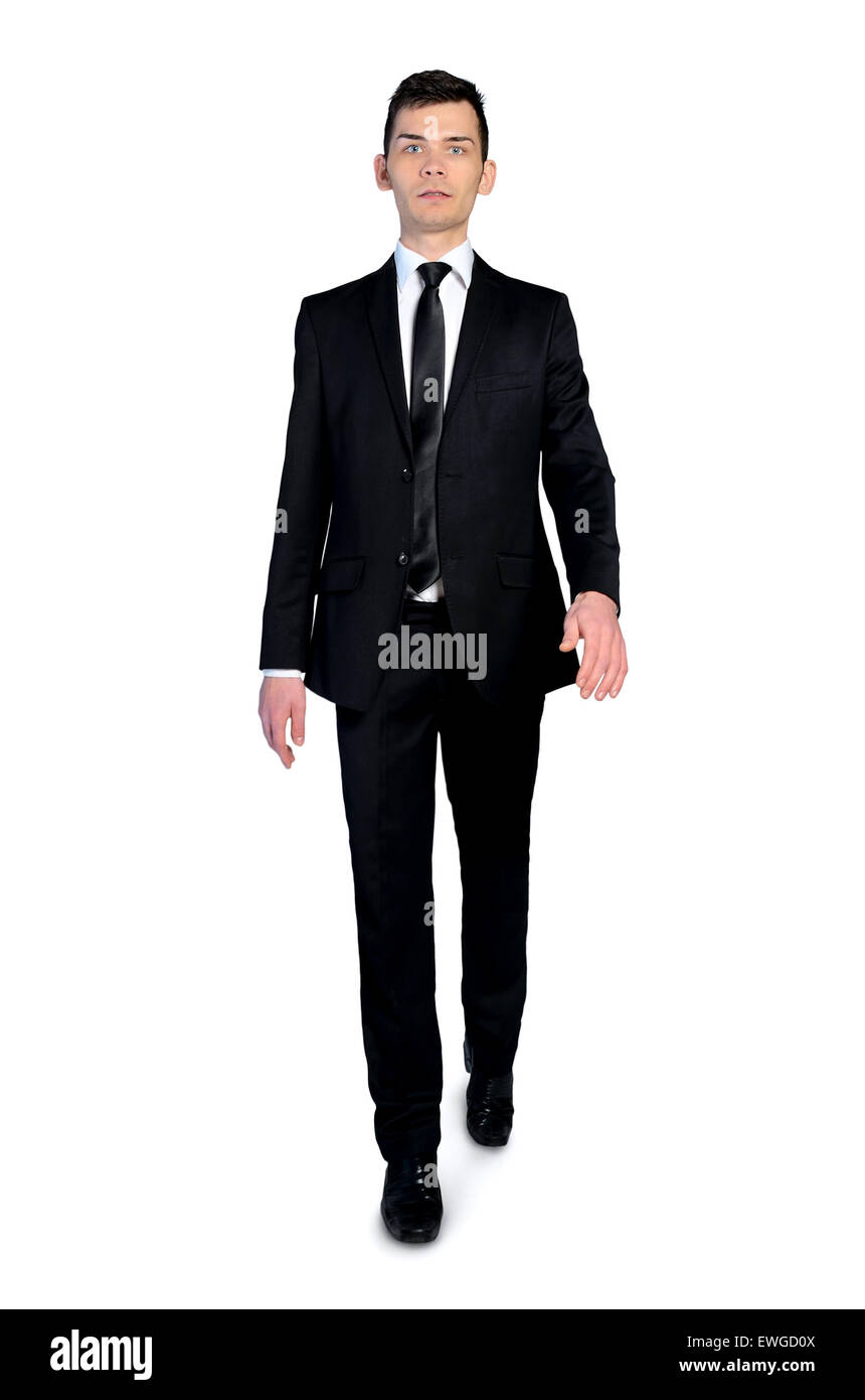 Isolated business man step front Stock Photo - Alamy Isolated business man step front Stock Photo - Alamy