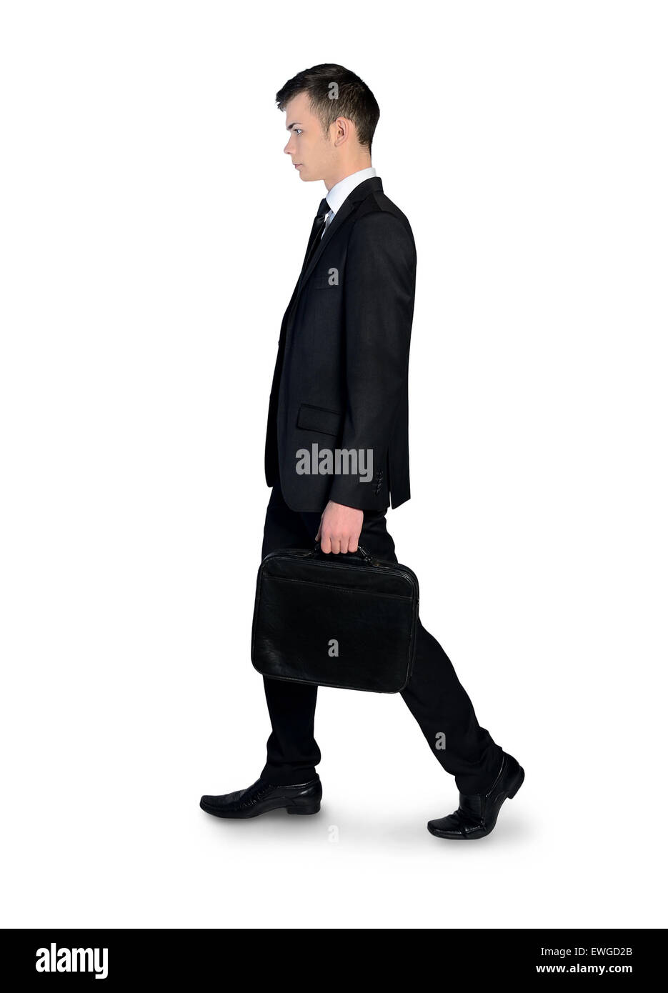 Man walking side view Cut Out Stock Images & Pictures - Alamy