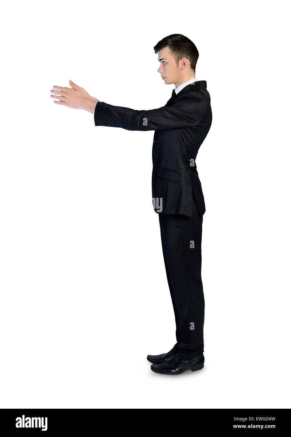 Man presenting something hi-res stock photography and images - Alamy