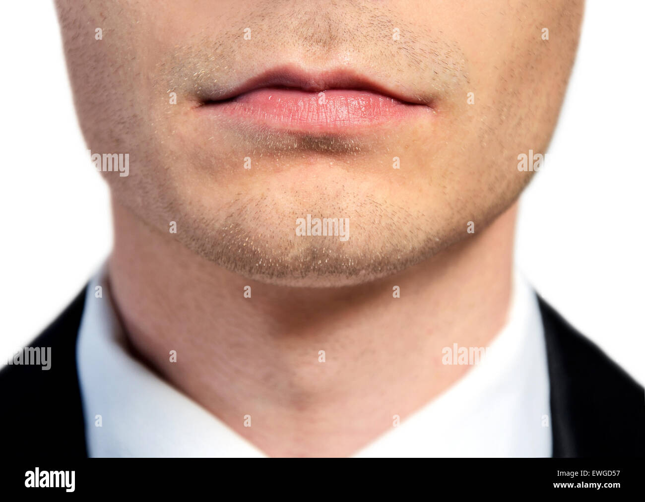 Isolated business man face closeup Stock Photo - Alamy