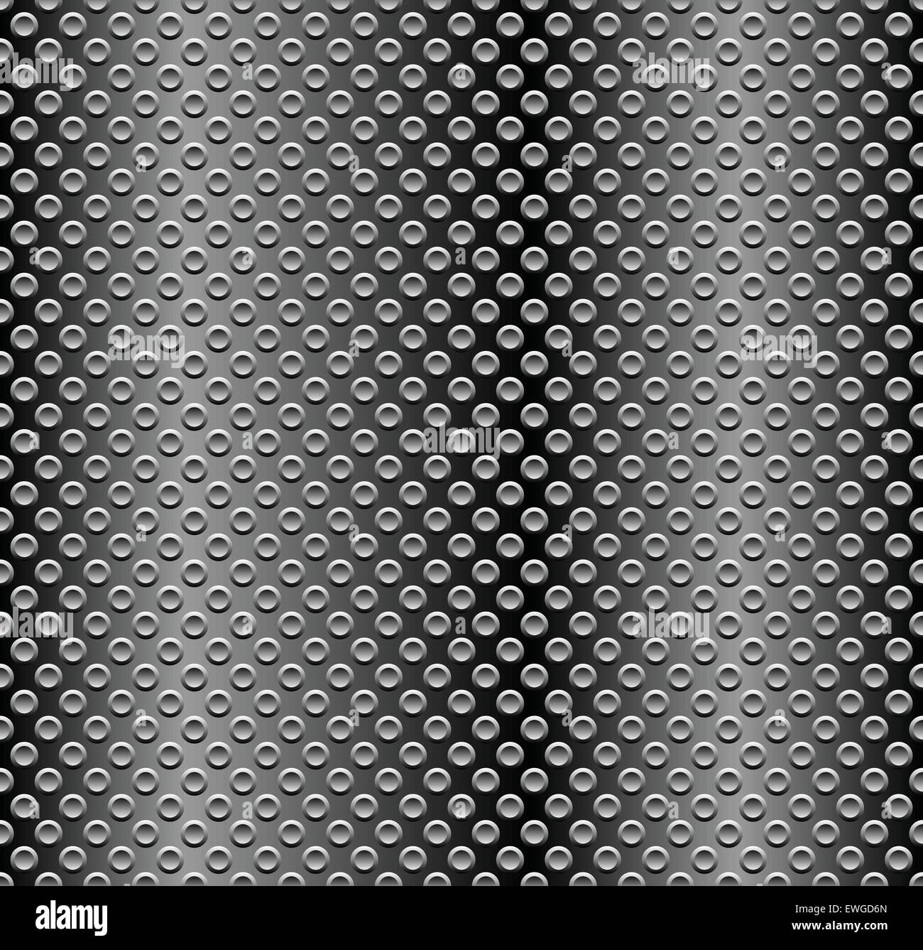 Seamless metal swatch. Perforated metal pattern with black holes ...