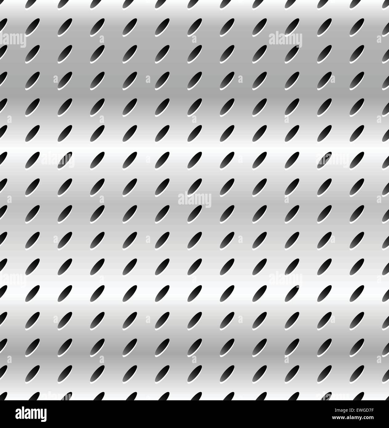 Seamless metal swatch. Perforated metal pattern with black holes ...
