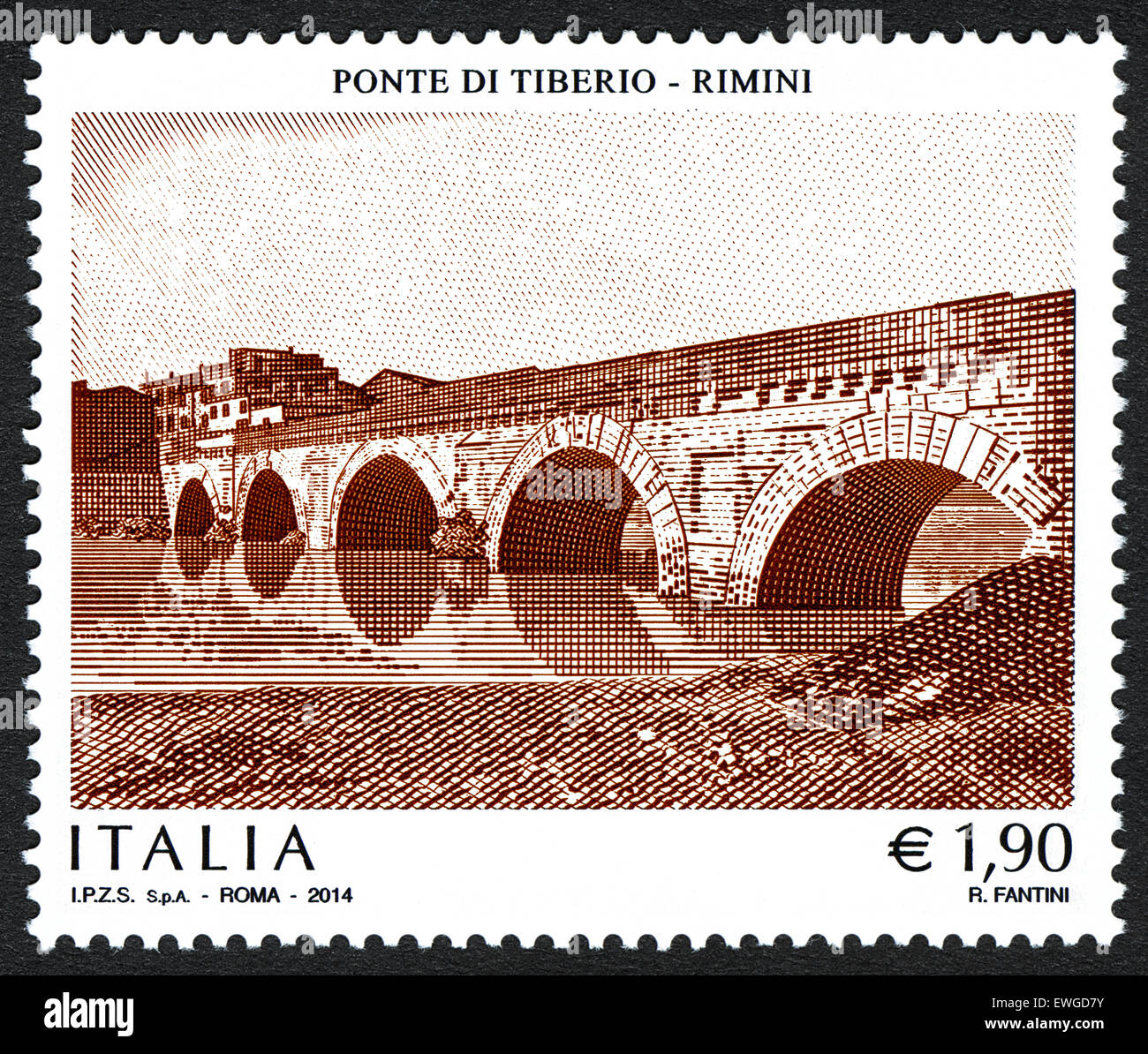 The Bridge of Tiberius (Italian: Ponte di Tiberio) or Bridge of ...