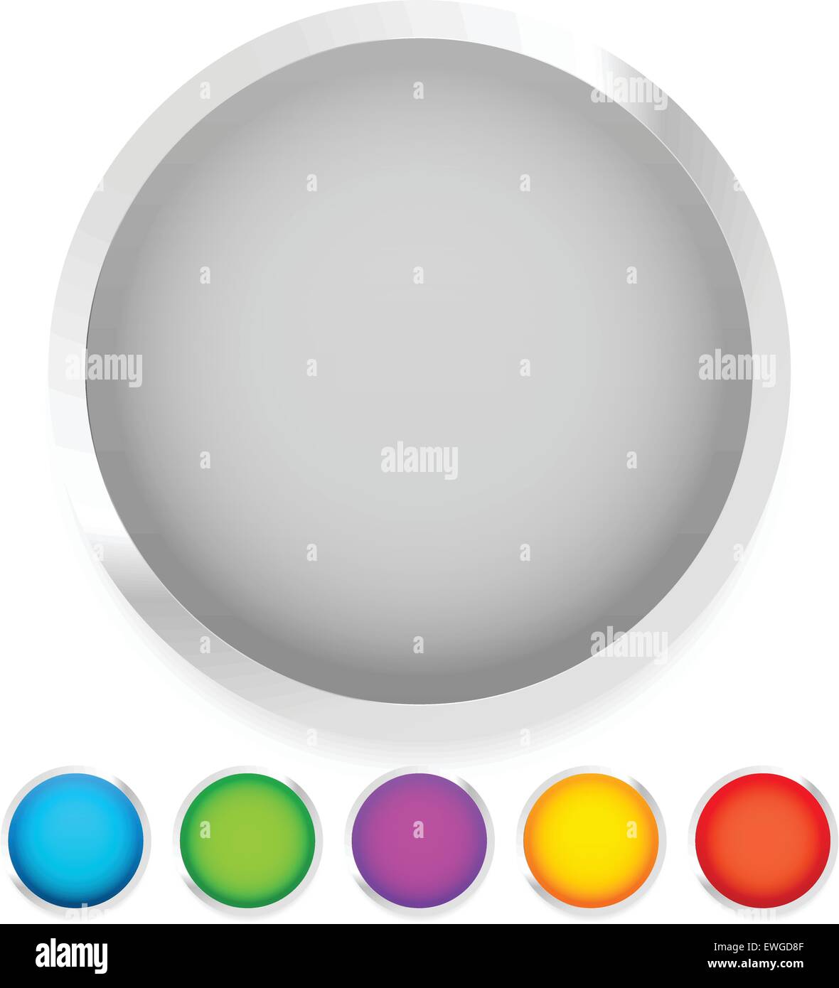 Empty colorful circle shape, circle element, vector eps 10 Stock Vector ...