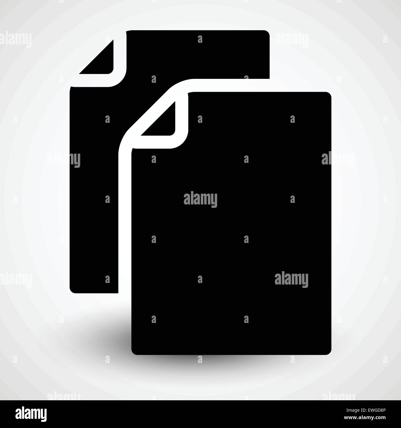 Graphics with pair of dog earred pages vector illustration Stock Vector ...