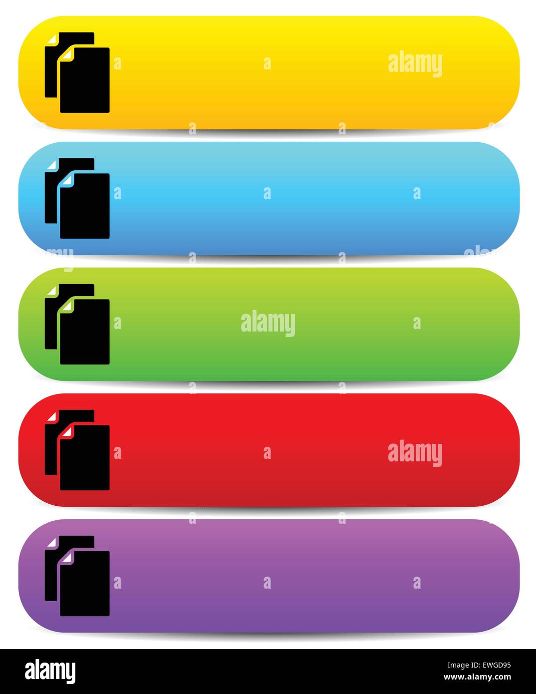 Graphics with pair of dog earred pages vector illustration Stock Vector ...