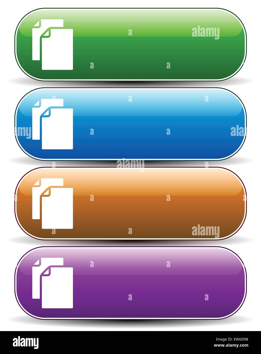 Graphics with pair of dog earred pages vector illustration Stock Vector ...