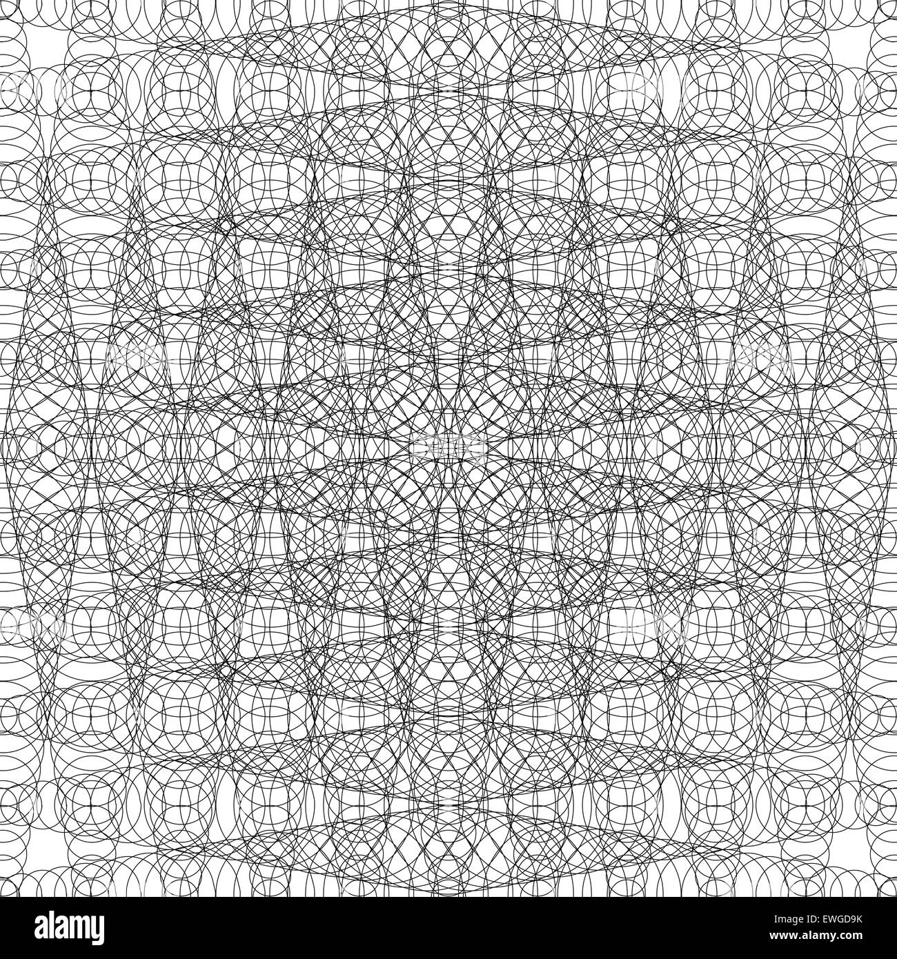 Black and white repeating pattern with abstract geometry Stock Vector ...