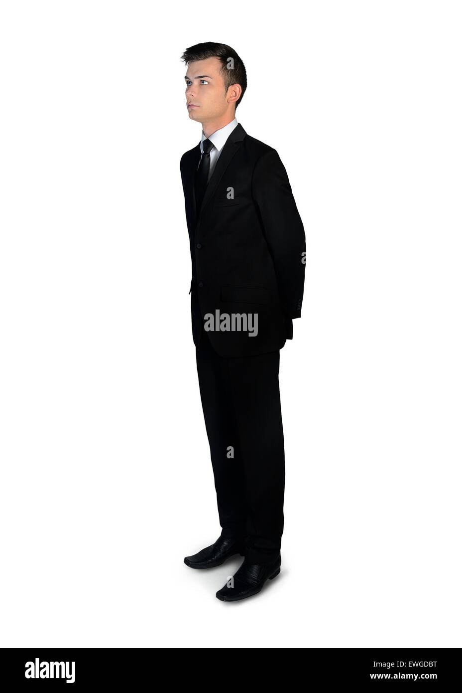 Isolated business man looking side Stock Photo - Alamy