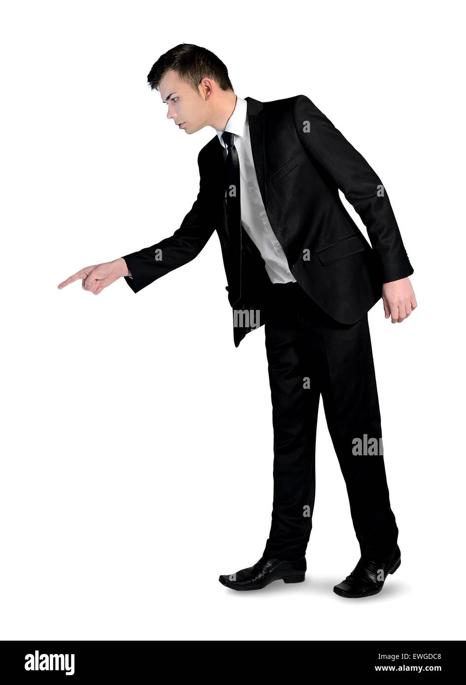 Person Pointing Down