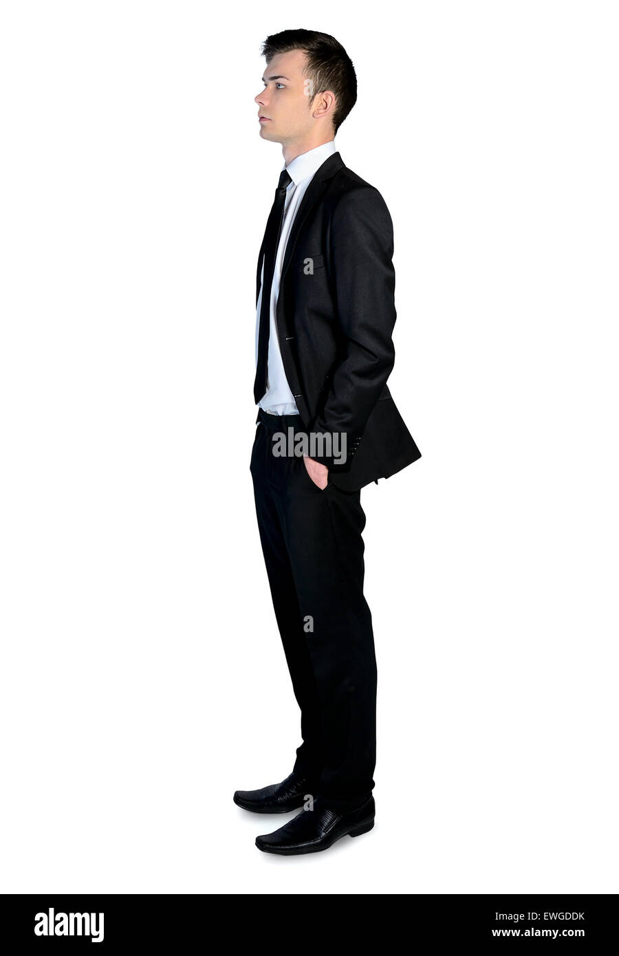 Man standing side view Cut Out Stock Images & Pictures - Alamy