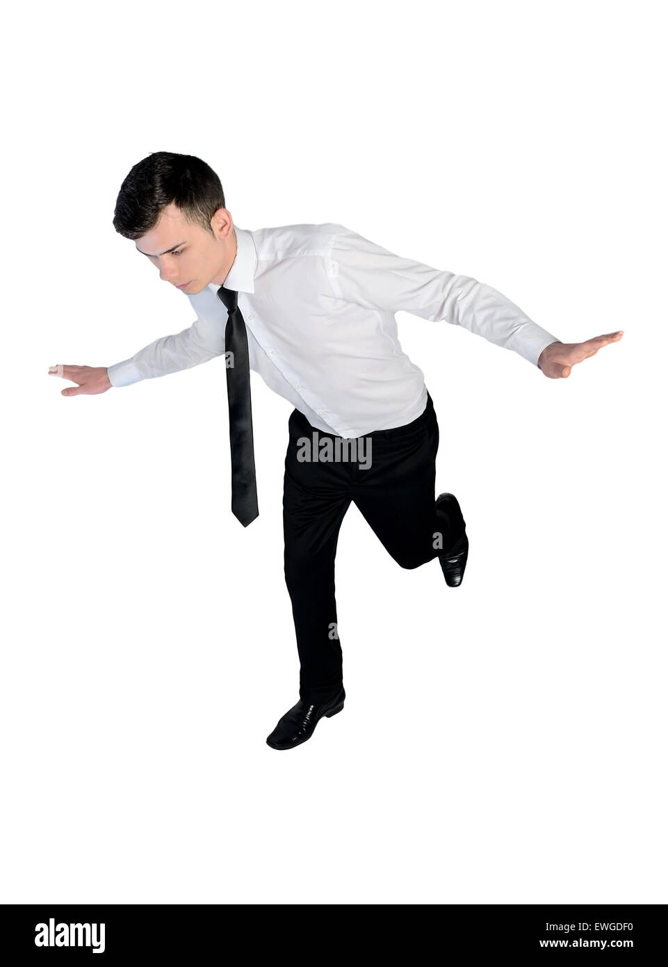 Isolated business man risk step Stock Photo - Alamy Isolated business man risk step Stock Photo - Alamy