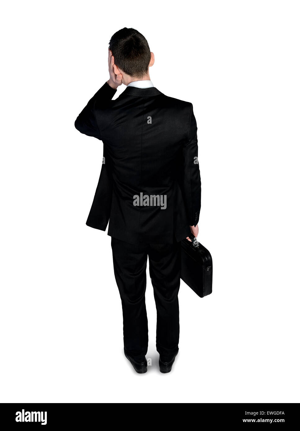 Isolated business man thinking solution Stock Photo - Alamy Isolated business man thinking solution Stock Photo - Alamy