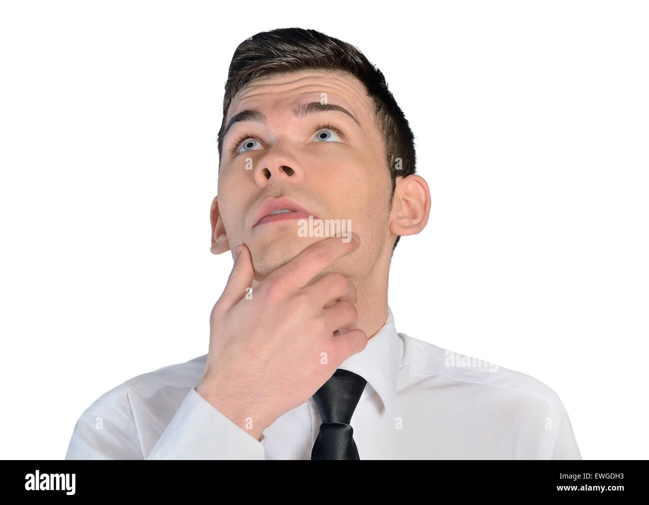 Above view thoughtful business people hi-res stock photography and ...