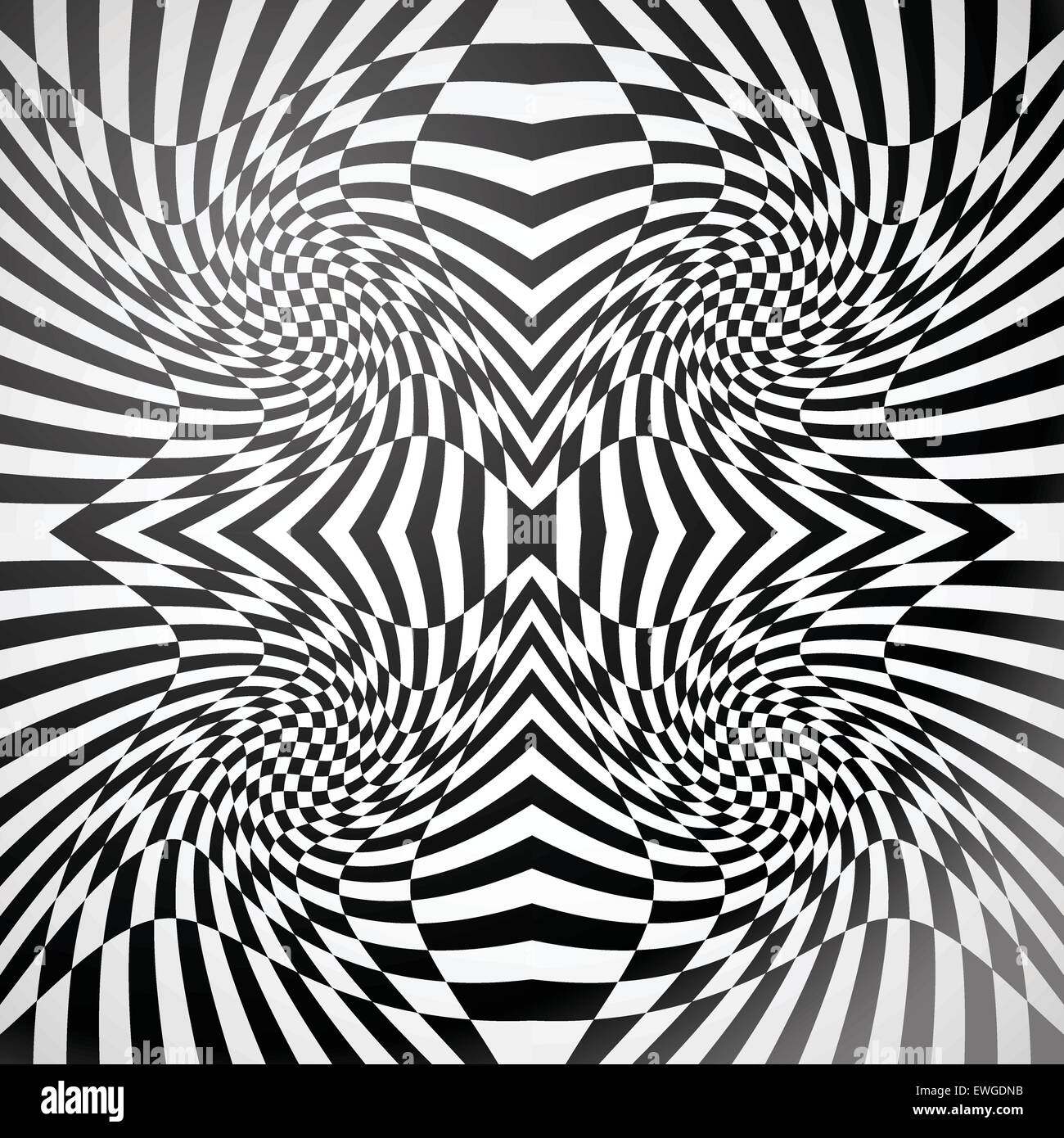 Abstract checkered background with strong distortion effect Stock ...