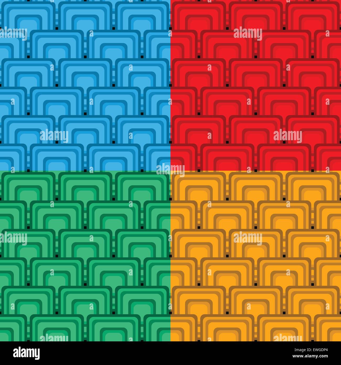 Repeating, seamless pattern or background with simple geometry Stock ...