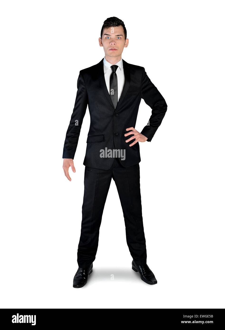 Isolated business man looking camera Stock Photo - Alamy